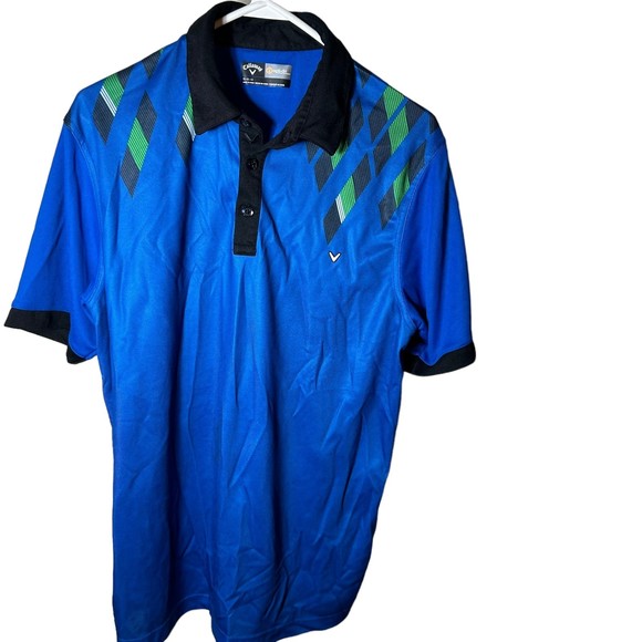 Callaway | Shirts | Callaway Optidri Golf Polo Shirt Blue Men Large ...